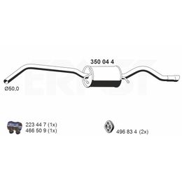 Ernst Endschalld&auml;mpfer 350044 f&uuml;r Mercedes