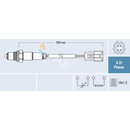 FAE Lambdasonde 77452 f&uuml;r NISSAN STANDARD AUTOMOBILE SUZUKI