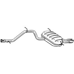 BOSAL Endschalld&auml;mpfer 284645 f&uuml;r SKODA