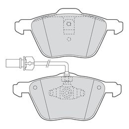 Valeo Bremsbelagsatz, Scheibenbremse 301565 Vorderachse f&uuml;r FORD VW