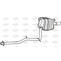 VEGAZ Endschalld&auml;mpfer ms384 f&uuml;r Mercedes