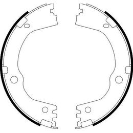 Hella Bremsbackensatz, Feststellbremse 8da355051211 f&uuml;r AMC HYUNDAI KIA