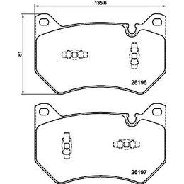 DON Bremsbelagsatz, Scheibenbremse pcp1751 f&uuml;r Audi (FAW)
