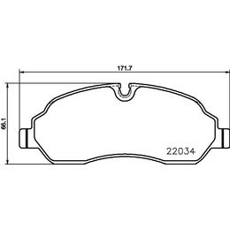 DON Bremsbelagsatz, Scheibenbremse pcp1870 f&uuml;r Ford (JMC)