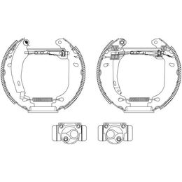 Hella Bremsbackensatz 8db355003761 f&uuml;r RENAULT