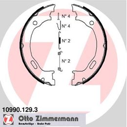 Zimmermann Bremsbackensatz, Feststellbremse 109901293 Hinterachse f&uuml;r Mercedes