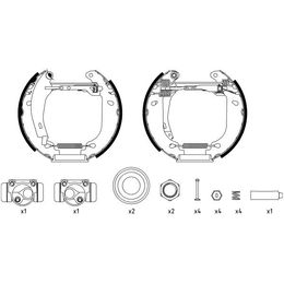 Hella Bremsbackensatz 8db355003911 f&uuml;r Peugeot