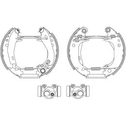 TEXTAR Bremsbackensatz Shoe Kit Pro 84038203 f&uuml;r Peugeot Citro&euml;n
