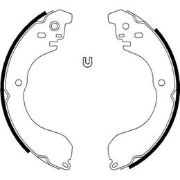 Hella Bremsbackensatz 8db355038241 Hinterachse f&uuml;r AMC JEEP TOYOTA