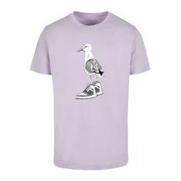 Mister Tee T-Shirt MISTERTEE "MisterTee Herren Seagull Sneakers Tee", Damen, Gr. 3XL, lila, 100% Baumwolle, unifarben, normal, Rundhals, Shirts T-Shirt