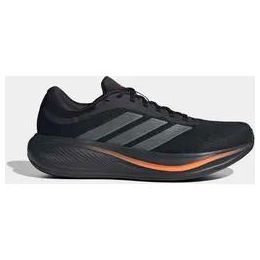 Laufschuh Adidas PERFORMANCE "RESPONSE RUNNER 2", Damen, Gr. 43, core schwarz, iron metallic, carbon, Synthetik, Textil, Schuhe Laufschuh