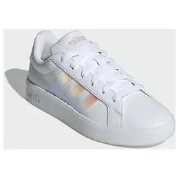 Sneaker Adidas SPORTSWEAR "GRAND COURT 3.0 F&Uuml;R KINDER UND TEENS", M&auml;dchen, Gr. 39, cloud wei&szlig;, iridescent, almost pink, Synthetik, Textil, Schuhe Sneaker, f&uuml;r Kinder & Jugendliche