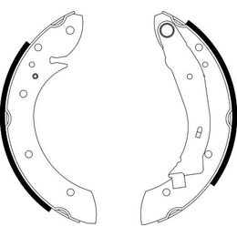 Hella Bremsbackensatz 8db355001721 f&uuml;r Peugeot PROTON