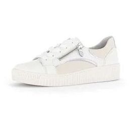 Sneaker Gabor "Sneaker low", Damen, Gr. 44, creme, Schuhe Sneaker