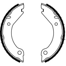 TRISCAN Bremsbackensatz, Feststellbremse 810027277 f&uuml;r Volvo