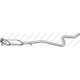 VEGAZ Mittelschalld&auml;mpfer fs679 f&uuml;r Ford