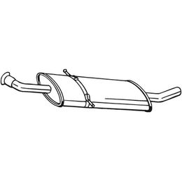 BOSAL Mittelschalld&auml;mpfer 175013 f&uuml;r Mercedes
