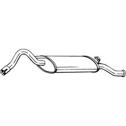 BOSAL Endschalld&auml;mpfer 220651 f&uuml;r Skoda