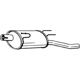 BOSAL Endschalld&auml;mpfer 185627 f&uuml;r Vaughall Opel