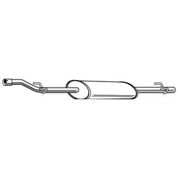 VEGAZ Mittelschalld&auml;mpfer ms205 f&uuml;r Mercedes