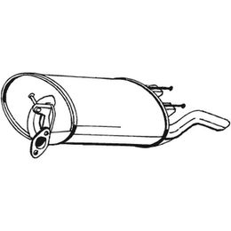 BOSAL Endschalld&auml;mpfer 228443 f&uuml;r TOYOTA