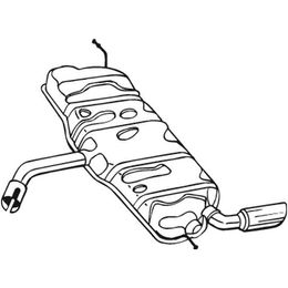 BOSAL Endschalld&auml;mpfer 233127 f&uuml;r Audi