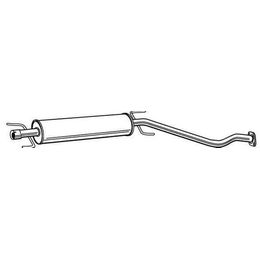VEGAZ Mittelschalld&auml;mpfer os462at f&uuml;r Opel