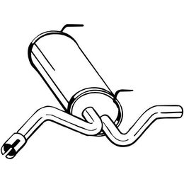 BOSAL Endschalld&auml;mpfer 128021 f&uuml;r Vaughall CHEVROLET