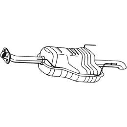 BOSAL Endschalld&auml;mpfer 185457 f&uuml;r Vaughall Opel