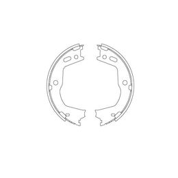 TRW Bremsbackensatz, Feststellbremse gs8803 f&uuml;r HYUNDAI
