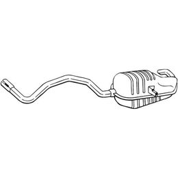 BOSAL Endschalld&auml;mpfer 280819 f&uuml;r RENAULT