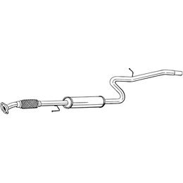 BOSAL Mittelschalld&auml;mpfer 287419 f&uuml;r Fiat