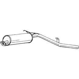 BOSAL Endschalld&auml;mpfer 281077 f&uuml;r NISSAN