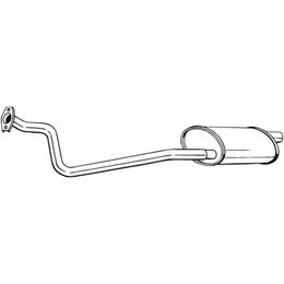 BOSAL Vorschalld&auml;mpfer 282379 f&uuml;r Peugeot Fiat