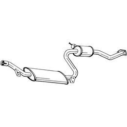 BOSAL Mittelschalld&auml;mpfer 282409 f&uuml;r Volvo
