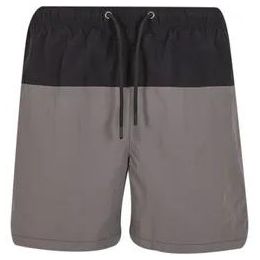 Badeshorts BRANDIT "Brandit Swimshort Basic", Herren, Gr. XXL, US-Gr&ouml;&szlig;en, schwarz, grau, 100% Nylon, Badehosen Badeshorts
