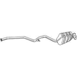 BOSAL Endschalld&auml;mpfer 288493 f&uuml;r Mercedes