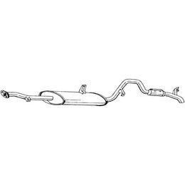 BOSAL Endschalld&auml;mpfer 285131 f&uuml;r Suzuki