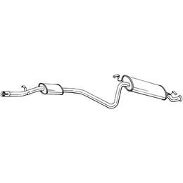 BOSAL Endschalld&auml;mpfer 287149 f&uuml;r Fiat
