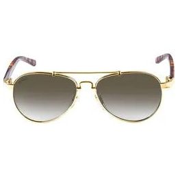 Sonnenbrille MSTRDS "MSTRDS Unisex Mumbo Youth", Damen, gold, braun, Sonnenbrillen Sonnenbrille