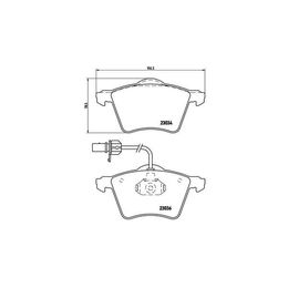 MAGNETI MARELLI Bremsbelagsatz, Scheibenbremse 363700485052 f&uuml;r VW