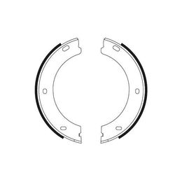 NK Bremsbackensatz, Feststellbremse 2737522 f&uuml;r Peugeot