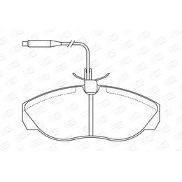 Champion Bremsbelagsatz, Scheibenbremse 571839ch f&uuml;r PEUGEOT CITRO&Euml;N FIAT