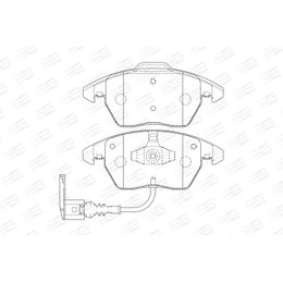 Champion Bremsbelagsatz, Scheibenbremse 573128ch f&uuml;r AUDI VW SKODA SEAT