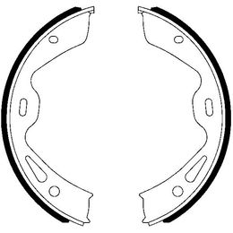 ATE Bremsbackensatz, Feststellbremse 03013730542 f&uuml;r Porsche