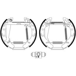 TEXTAR Bremsbackensatz Shoe Kit Pro 84044708 f&uuml;r Audi VW SEAT Skoda