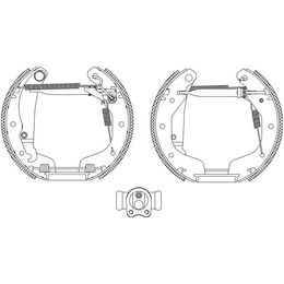TEXTAR Bremsbackensatz Shoe Kit Pro 84044800 f&uuml;r Opel Vaughall GM