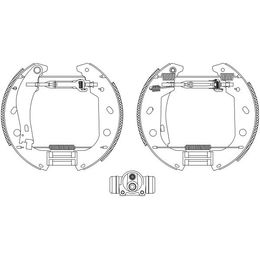 Hella Bremsbackensatz 8db355004471 f&uuml;r FERRARI