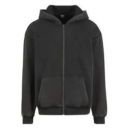 Sweatjacke Urban Classics "Urban Classics Vintage Heavy Zip Hoodie", Herren, Gr. XL, magnet, 70% Baumwolle, 30% Polyester, unifarben, Sweatjacken Sweatjacke
