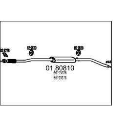 MTS MARKENTECHNIKSERVICEGMBH & CO. KG MTS Mittelschalld&auml;mpfer 0180810 f&uuml;r LANCIA